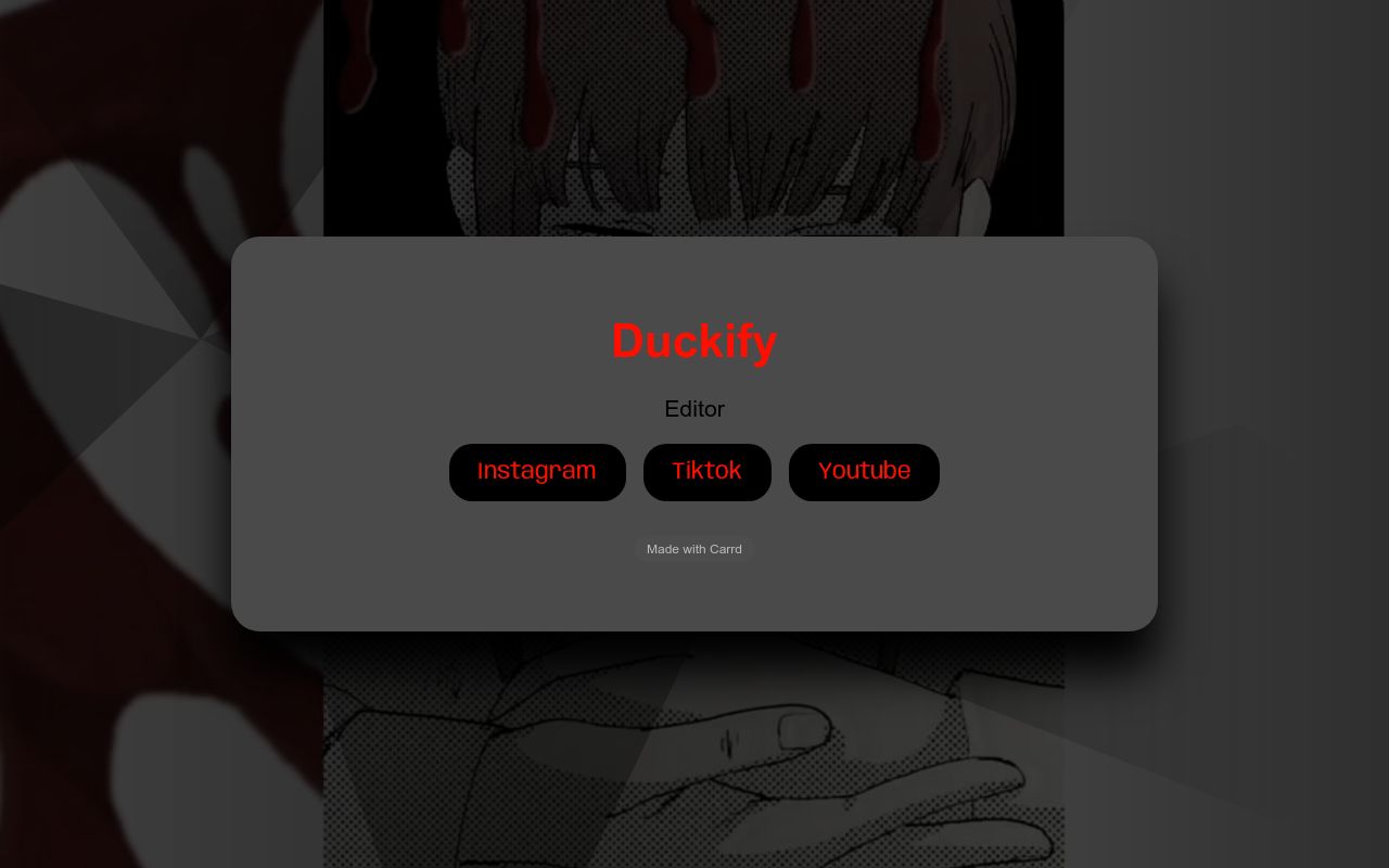 Duckify’s Carrd